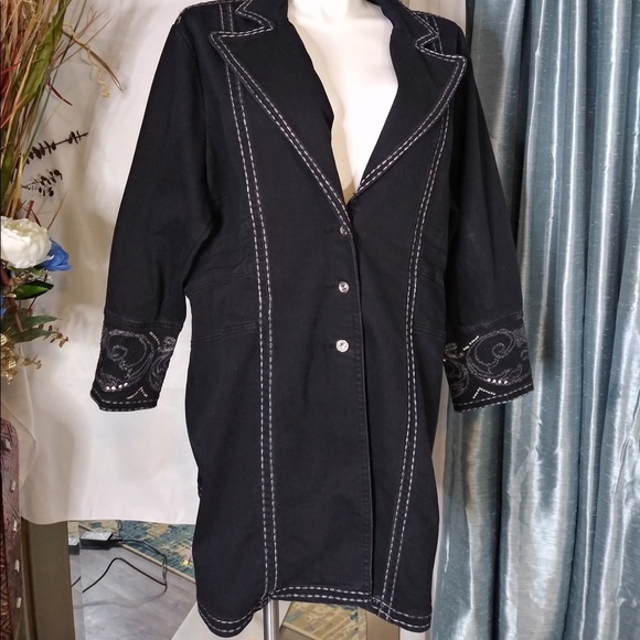 Midnight Velvet | Jackets & Coats | Vintage Midnight Velvet Long Denim ...